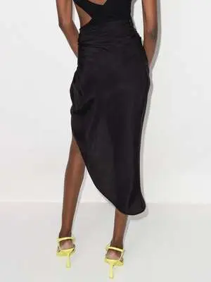 Gauge81 Paita Draped Asymmetric Silk Skirt