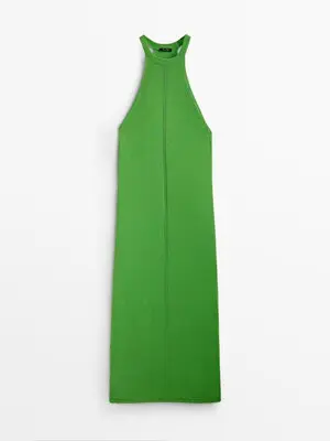 massimo dutti green pleated dress Emerald Green Sequin Prom Dress main image 1