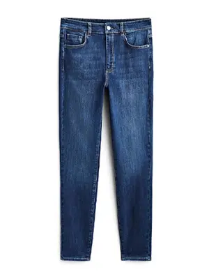 Massimo Dutti High-Waist Skinny Jeans - Medium Blue