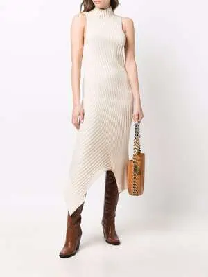 Stella McCartney Sleeveless Asymmetric Knitted Dress