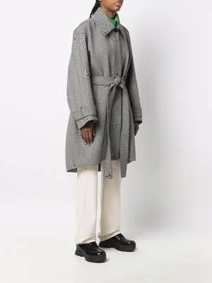 Stella McCartney Glitch Herringbone Coat