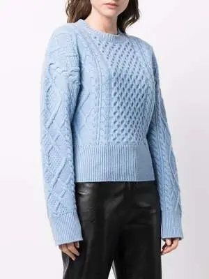 Stella McCartney Aran-knit Cropped Jumper