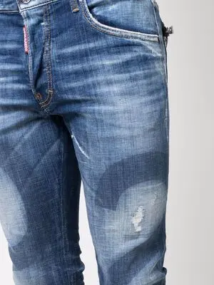 Dsquared2 Logo-print Skinny Jeans - Blue
