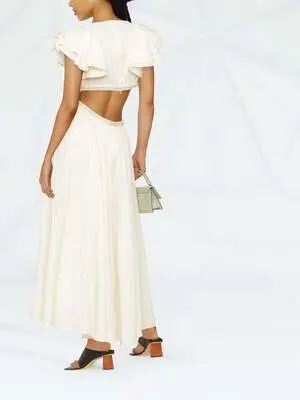 Zimmermann Cut-out Detail Pinstripe Dress