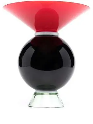 VENINI Yemen Two-tone Vase - Black