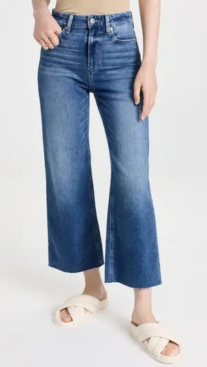Paige Vanessa Raw Cuff Jeans - Rock Show Distressed