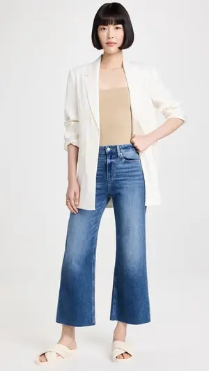 Paige Vanessa Raw Cuff Jeans - Rock Show Distressed