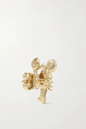 SYDNEY EVAN Lobster 14-karat Diamond Stud Earrings