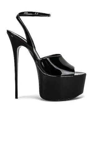 Saint Laurent Kika Platform Sandals In Black