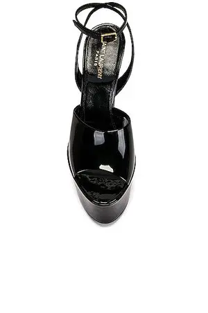 Saint Laurent Kika Platform Sandals In Black