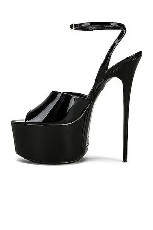 Saint Laurent Kika Platform Sandals In Black