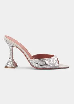 Amina Muaddi - Caroline Crystal Mule Sandals