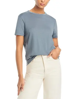 Majestic Filatures Crewneck Tee Gris Bleu