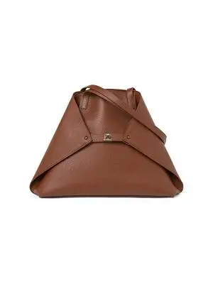 Akris Women's AI Medium Leather Shoulder Bag - White Caramel