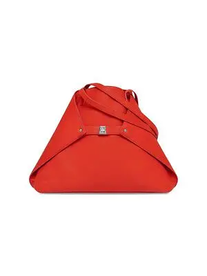 Akris Women's AI Medium Leather Shoulder Bag - White Tangerine