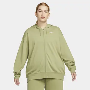 Nike Sportswear Oversized Jersey Full-zip Hoodie Green
