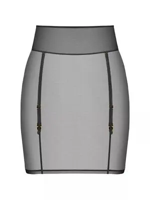 MAISON CLOSE L'amoureuse Garter Skirt Black