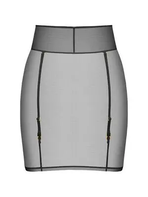 MAISON CLOSE L'amoureuse Garter Skirt - Black