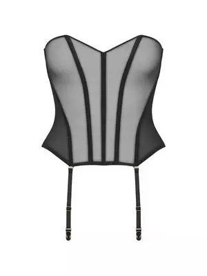 MAISON CLOSE L'amoureuse Porte-jarretelles Corset - Black