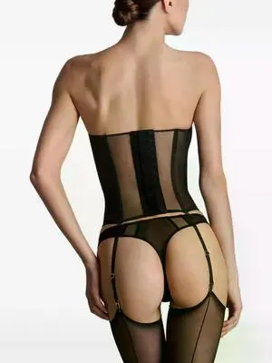 MAISON CLOSE L'amoureuse Porte-jarretelles Corset - Black
