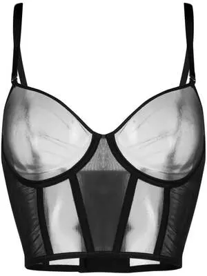 MAISON CLOSE L'amoureuse Bustier Bra - Black