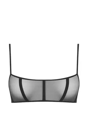 MAISON CLOSE L'amoureuse Sheer Bralette - Black