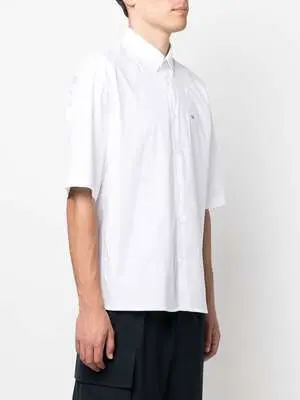 Calvin Klein Short-sleeve Stretch-cotton Shirt