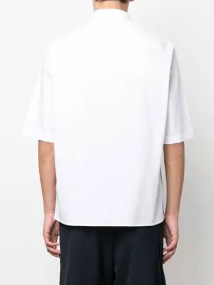 Calvin Klein Short-sleeve Stretch-cotton Shirt