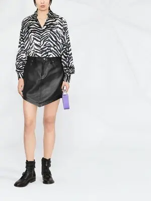 Alexandre Vauthier High-waist Leather Mini Skirt