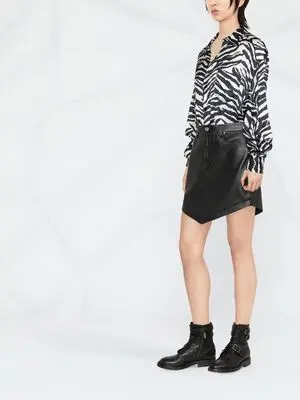 Alexandre Vauthier High-waist Leather Mini Skirt
