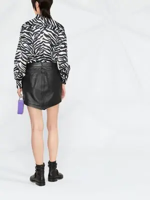 Alexandre Vauthier High-waist Leather Mini Skirt