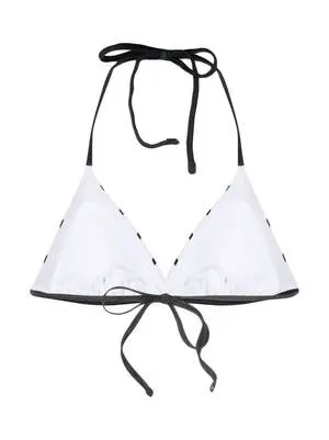 Karl Lagerfeld Striped Logo-print Bikini