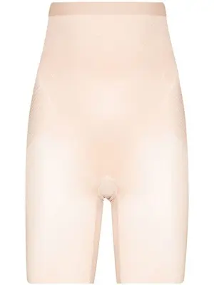 Spanx Thinstincts High-waist Mid-thigh Shorts Neutrals