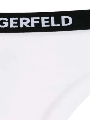 Karl Lagerfeld Logo-waisted Bikini Brief