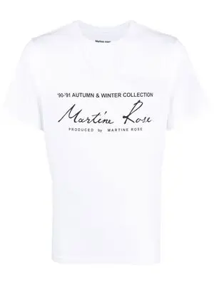 Martine Rose Logo Print T-shirt - White