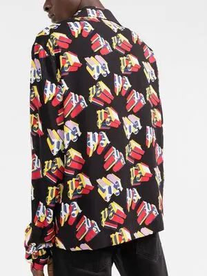 Palm Angels Logo-print Long-sleeved Shirt