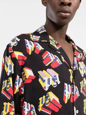 Palm Angels Logo-print Long-sleeved Shirt