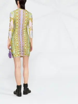 Philipp Plein Baroque Printed Minidress