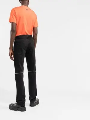 Philipp Plein Skeleton-print T-shirt - Orange