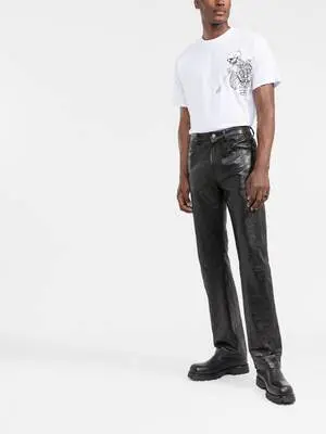 Philipp Plein Skeleton-print T-shirt - White
