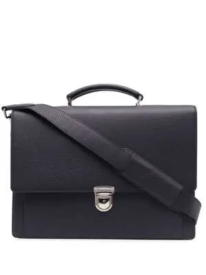 ASPINAL OF LONDON City Laptop Briefcase - Blue