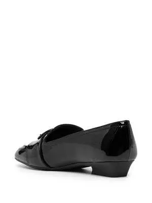 FERRAGAMO Buckle-detail Leather Loafers