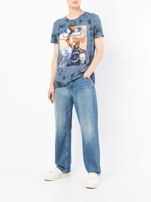Alchemist Graphic Print Tie-dye T-shirt - Blue
