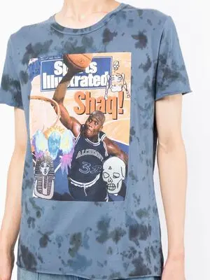 Alchemist Graphic Print Tie-dye T-shirt - Blue