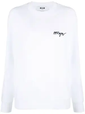 MSGM Embroidered Logo Sweatshirt