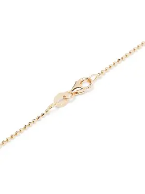 ANITA KO 18kt Yellow Palm Leaf Diamond Necklace