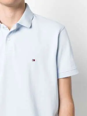 Tommy Hilfiger Logo-patch Polo Shirt - Blue