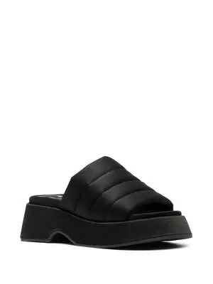 GANNI Quilted Platform Mules