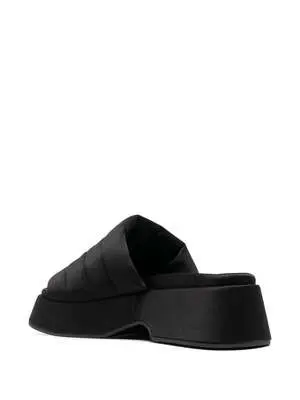 GANNI Quilted Platform Mules