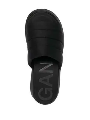 GANNI Quilted Platform Mules